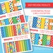 Primary Colors Digital Paper Pack Rainbow Pattern Bright - Etsy