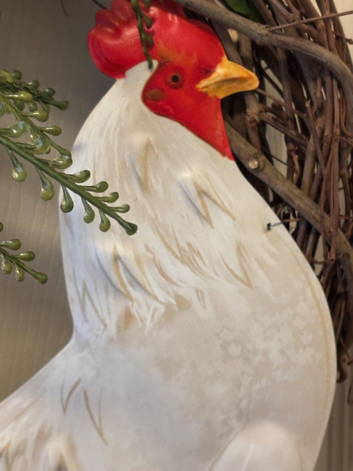 Farmhouse Rooster Wreath: Sunflower Country Kitchen Decor - Etsy
