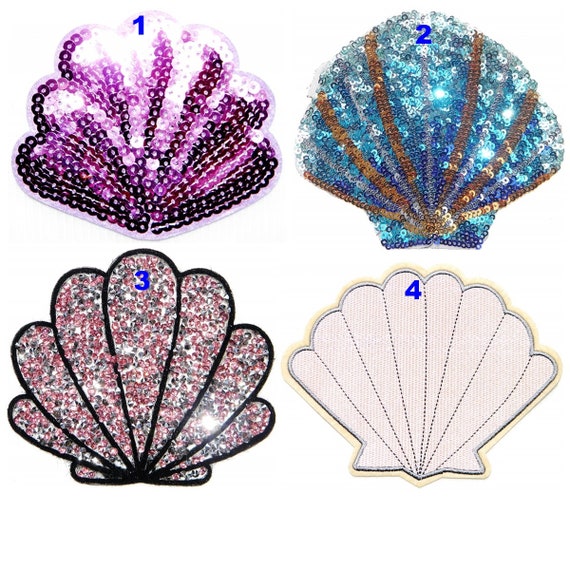 Shell Little Mermaid Ariel Disney Princess Crystal Sequin | Etsy