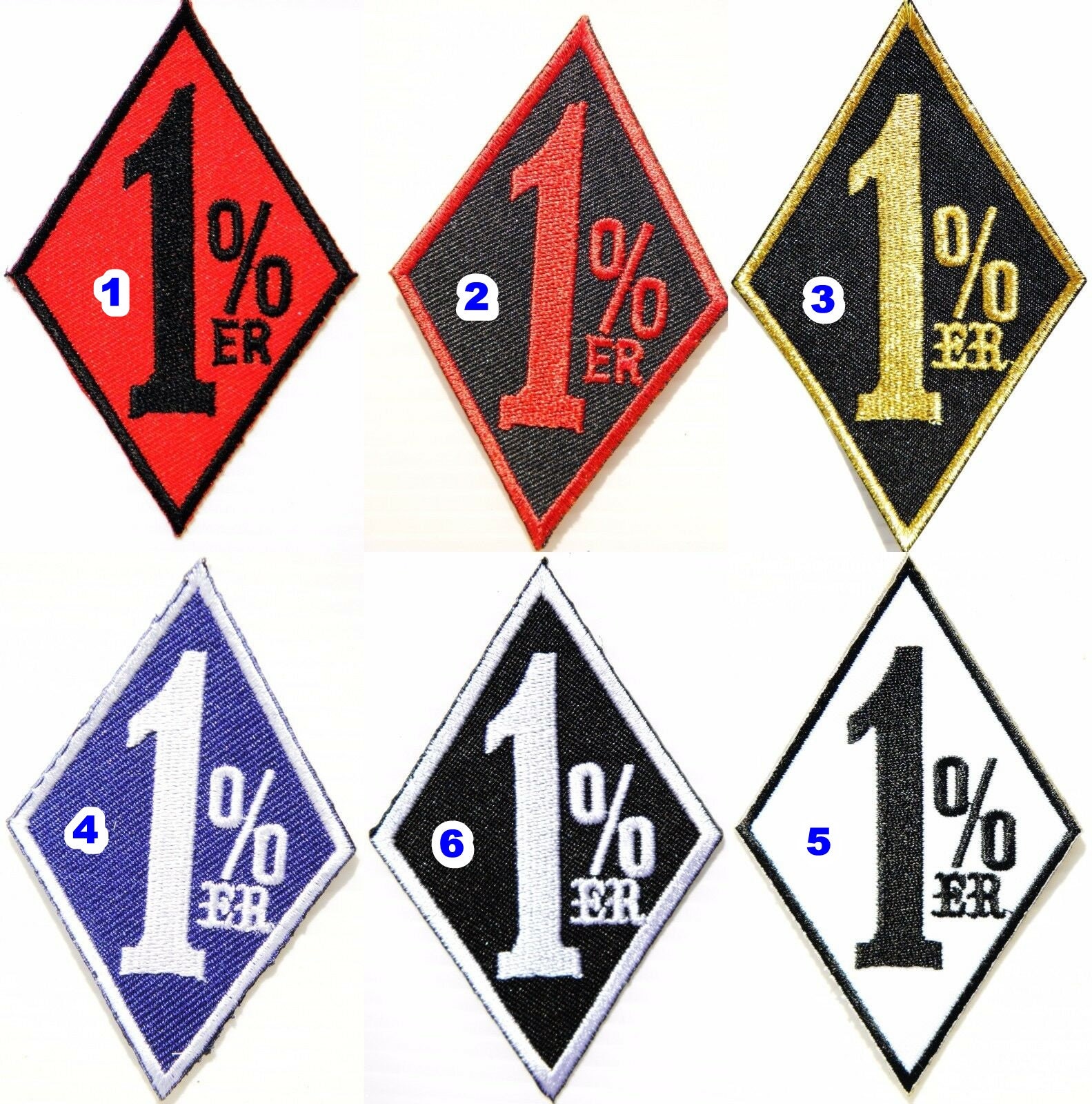 1% er 1 Percenter Outlaw MC Motorcycle Biker Racer Patch Iron | Etsy