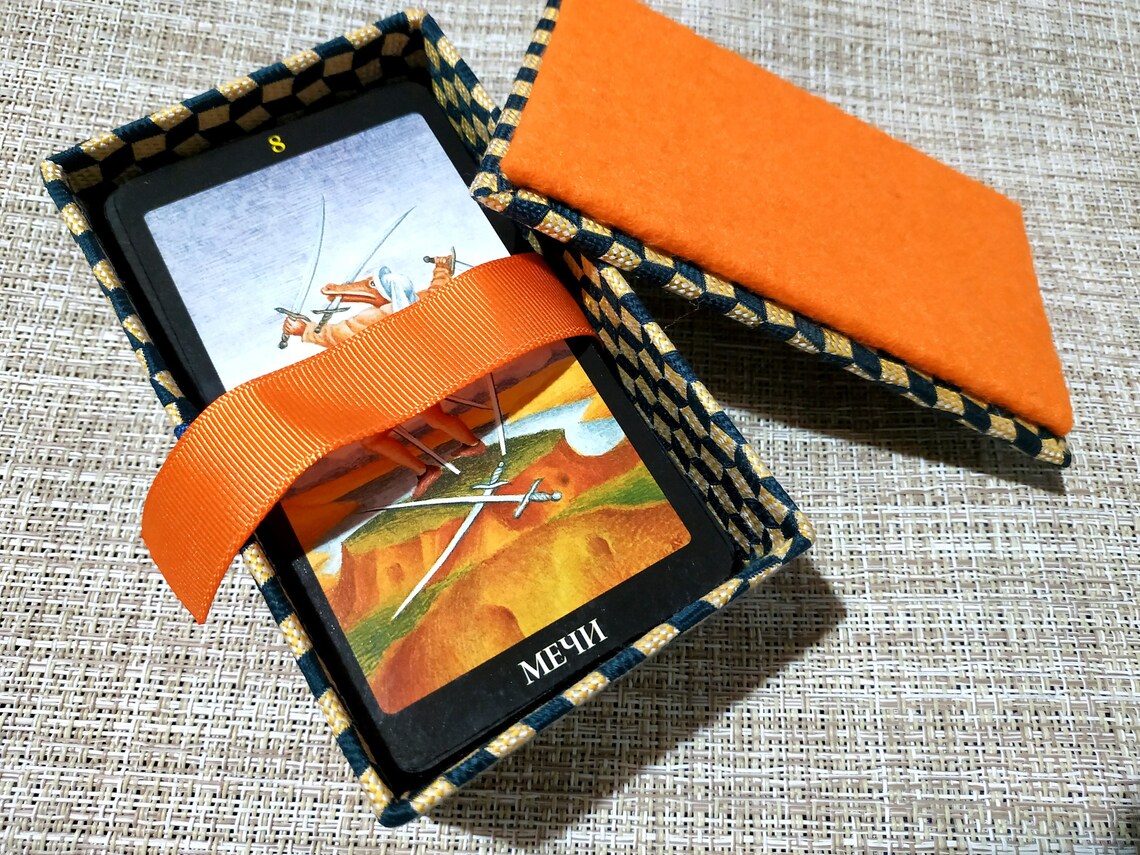 Tarot Oracle Deck Hard Box. Handmade Protective Case Holder - Etsy