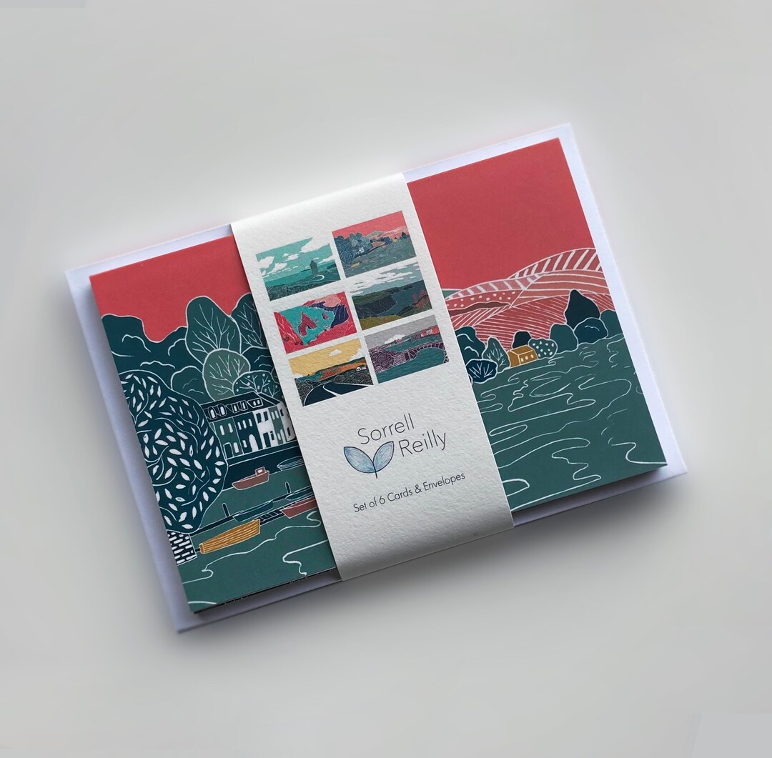 Set of 6 Notecards and Envelopes, Taken From My Original Designs of ...