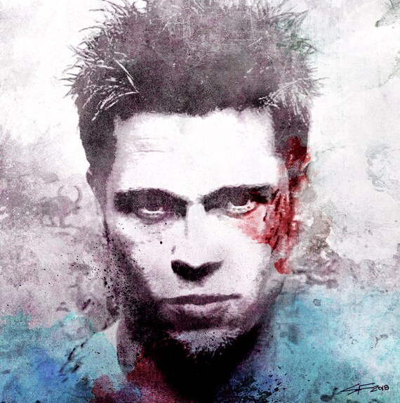 Acrylic Painting Art & Collectibles Fight Club Literary Series Abstract ...