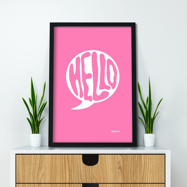 Hello Poster - Etsy UK