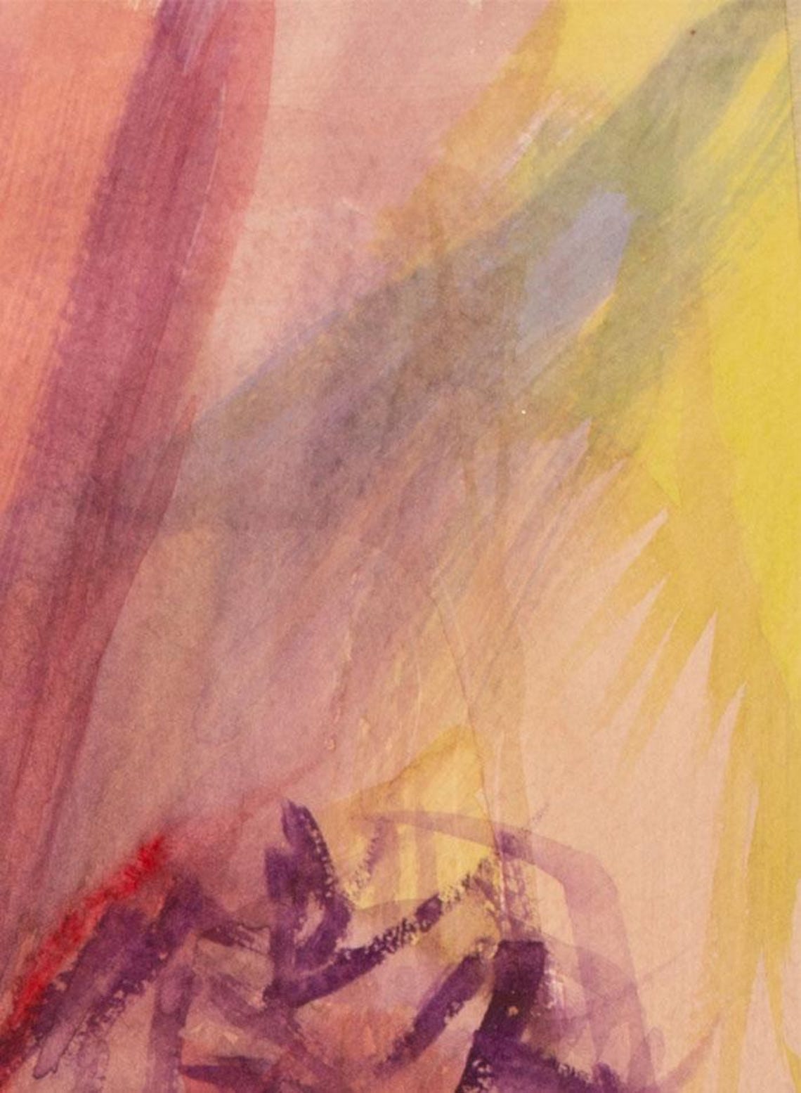 Christ Being Nailed to the Cross: Original Watercolor on Paper Painting ...