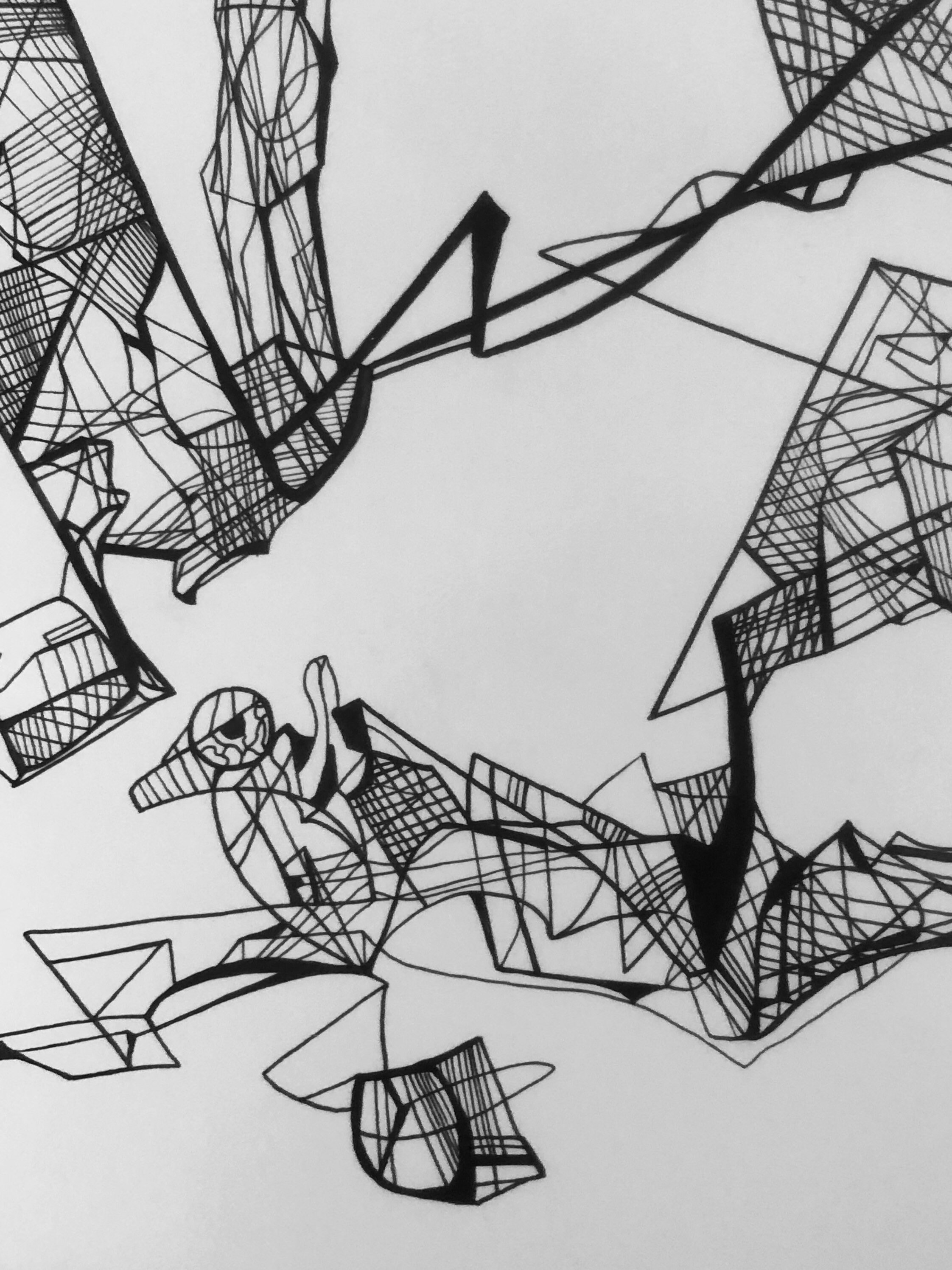 Tabernacle Revival, Spiritual Artwork, Unframed Black Pen Drawing ...
