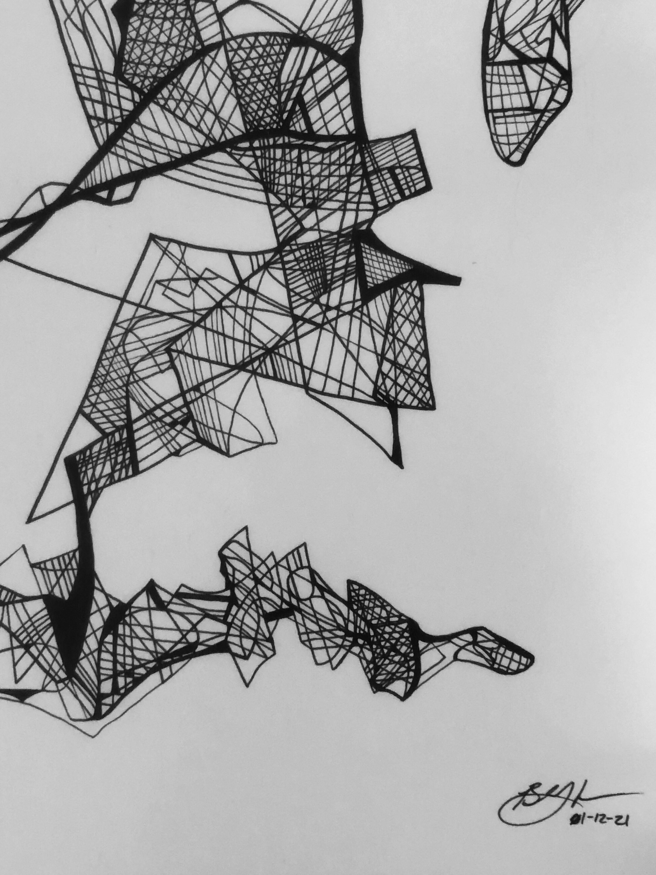 Tabernacle Revival, Spiritual Artwork, Unframed Black Pen Drawing ...