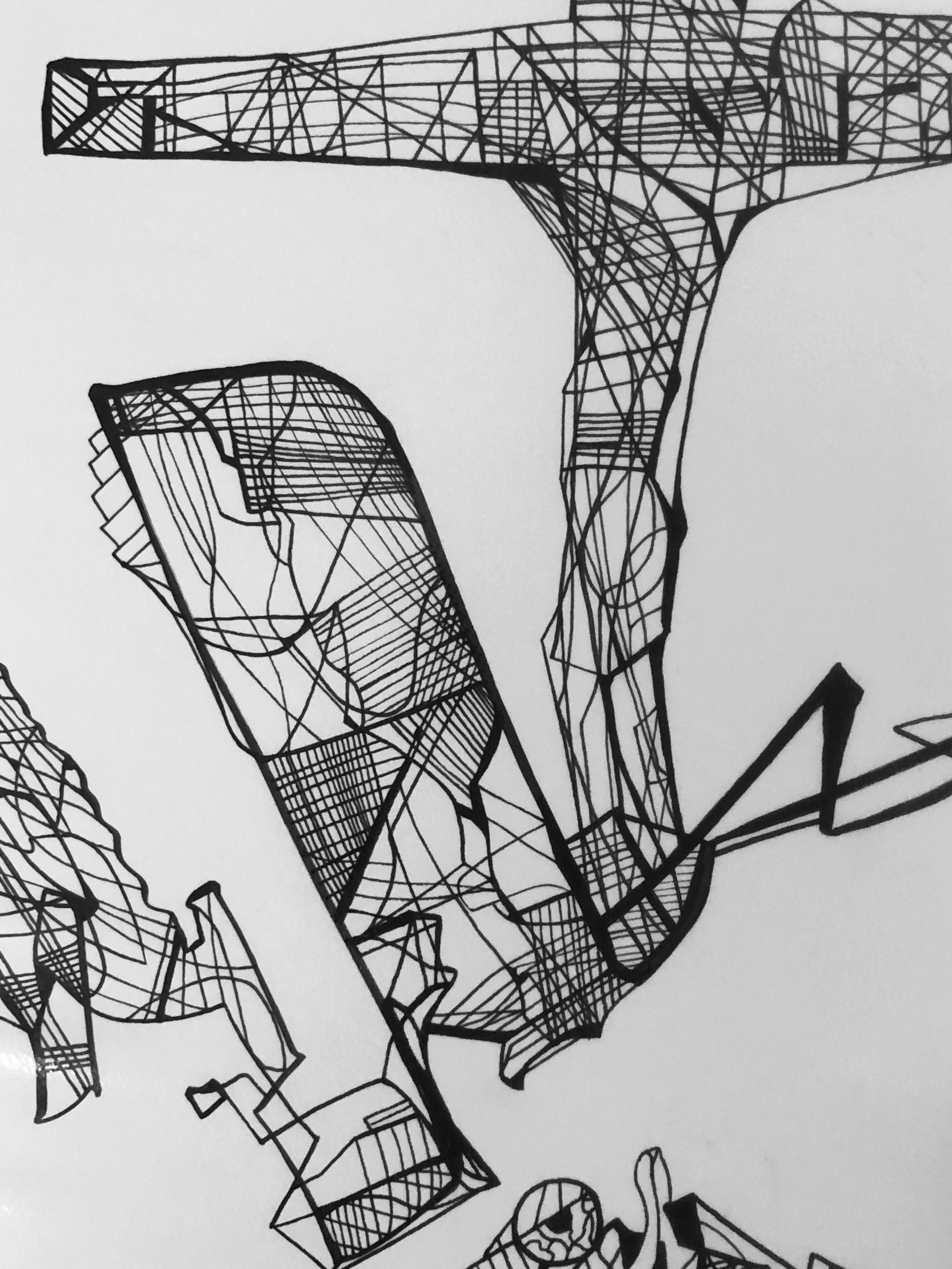 Tabernacle Revival, Spiritual Artwork, Unframed Black Pen Drawing ...