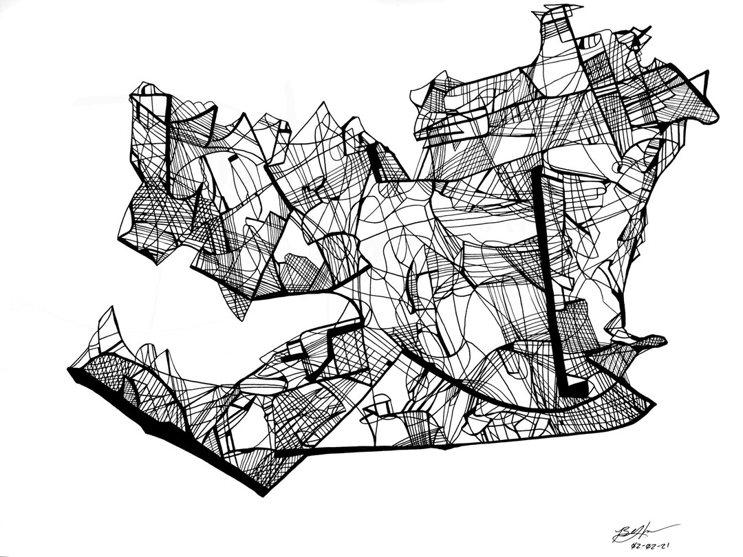 Beast: Original Pen on Bristol Board Drawing (12x9 Inches) - Etsy