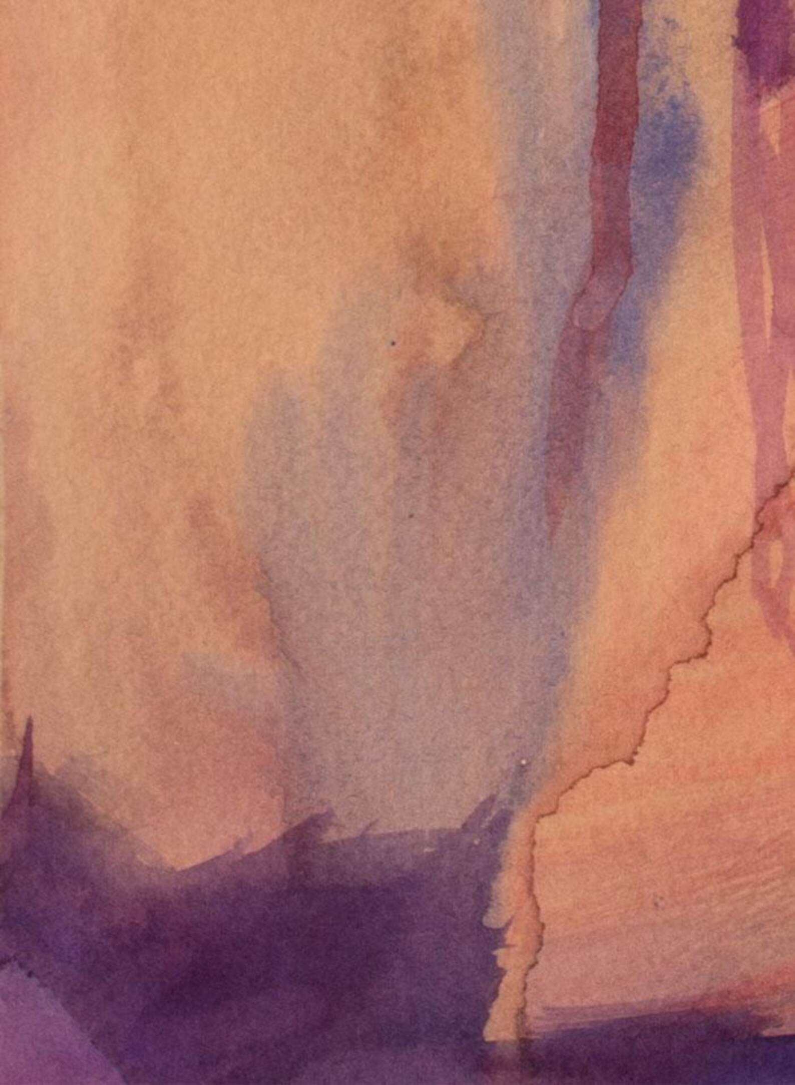 Christ Being Nailed to the Cross: Original Watercolor on Paper Painting ...