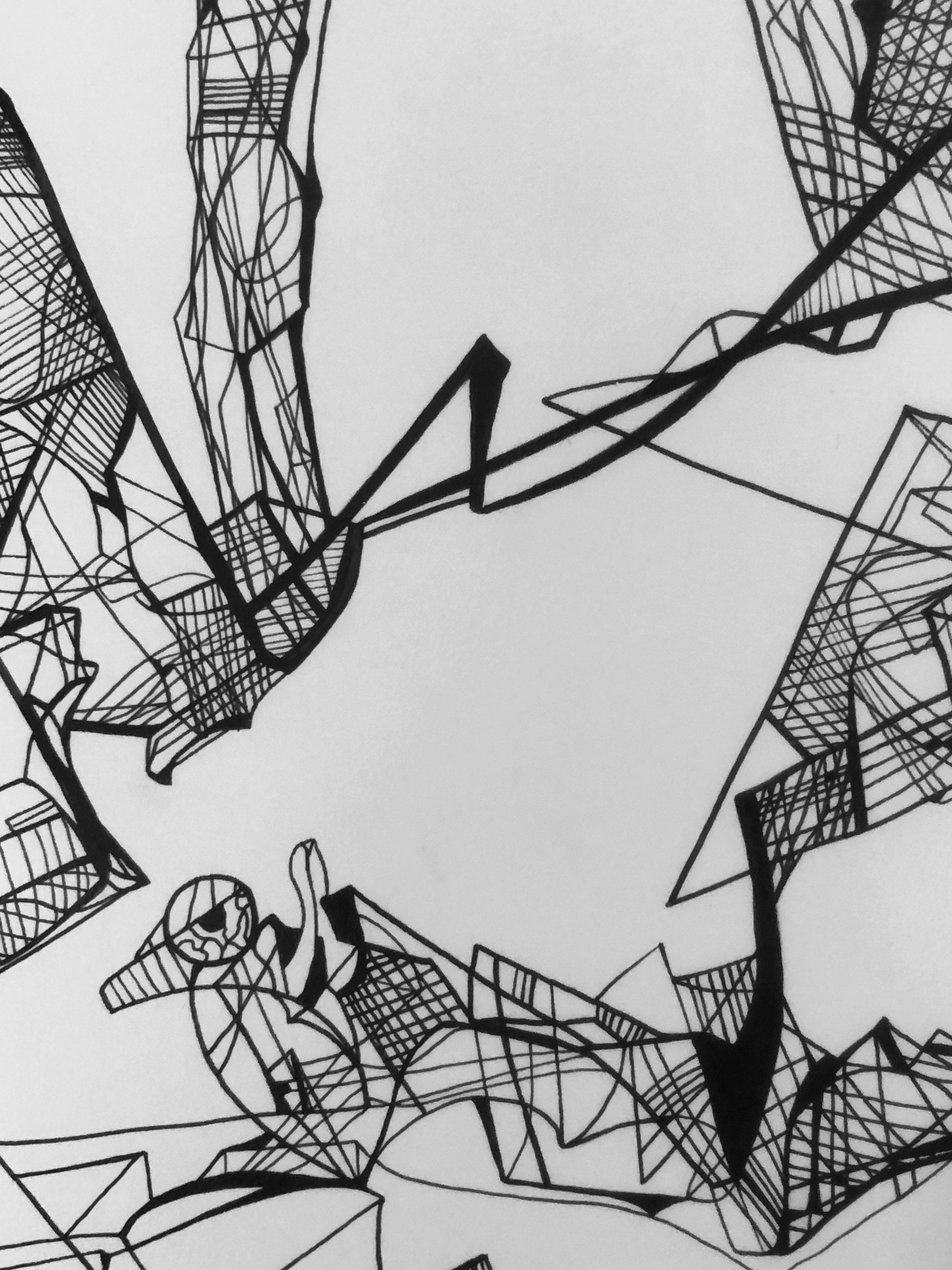 Tabernacle Revival, Spiritual Artwork, Unframed Black Pen Drawing ...