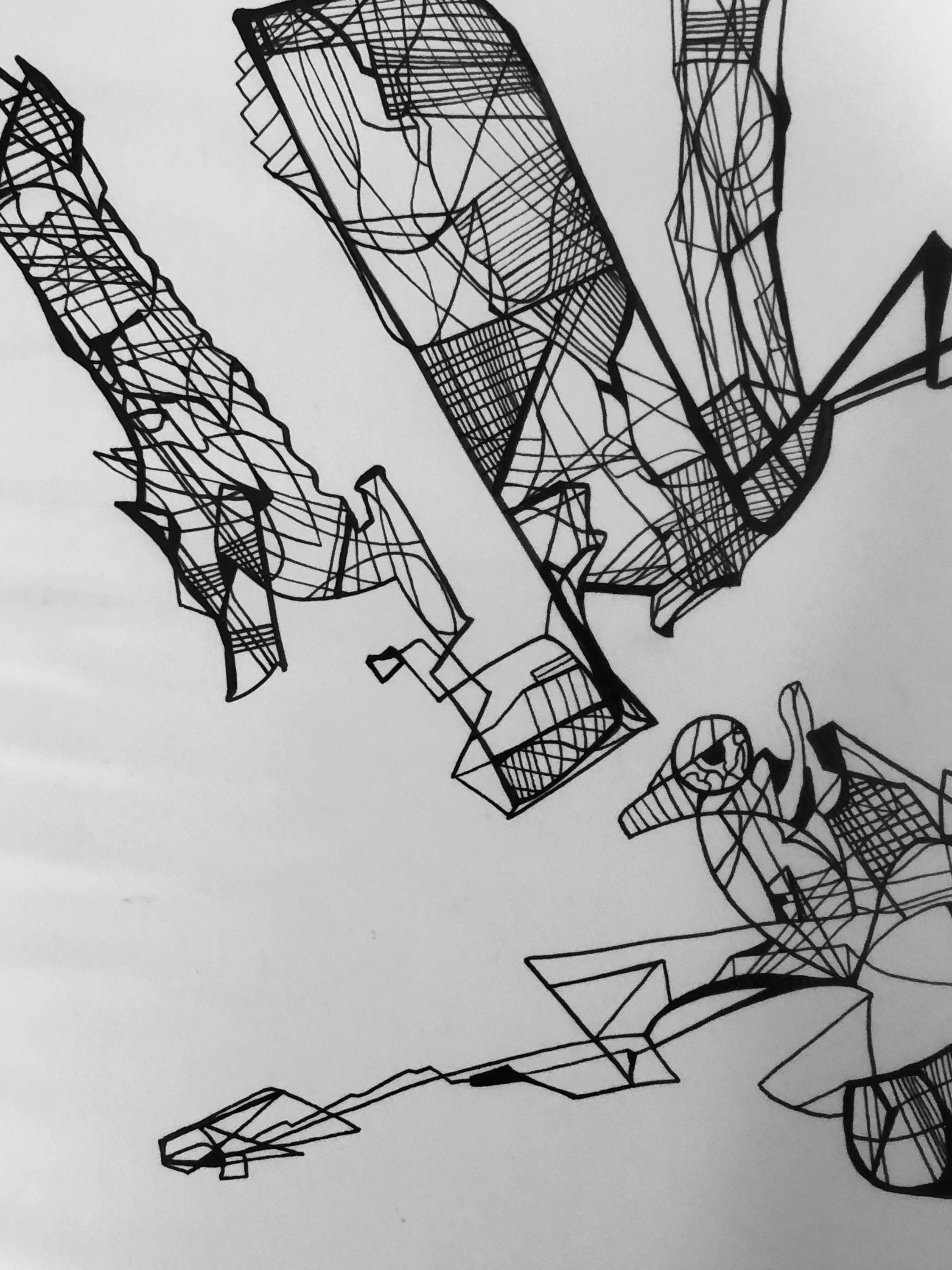 Tabernacle Revival, Spiritual Artwork, Unframed Black Pen Drawing ...