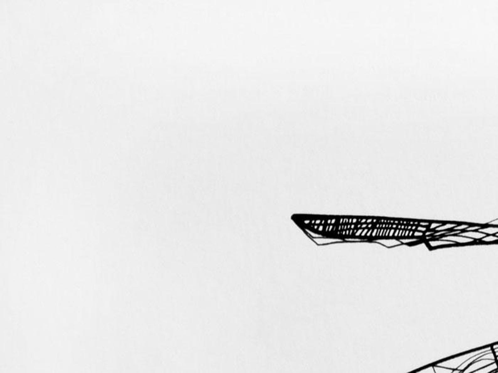 Cryptic Tea, Original Black and White Abstract Pen Drawing Wall Art ...