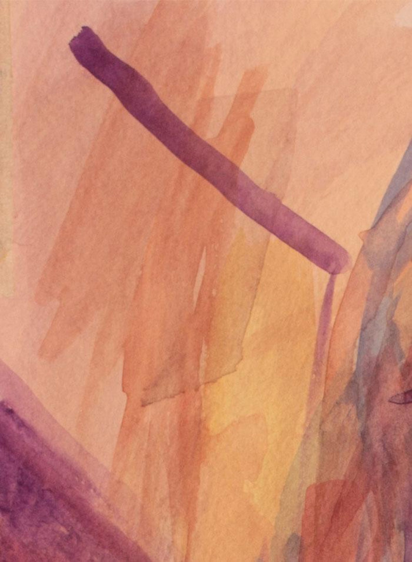 Christ Being Nailed to the Cross: Original Watercolor on Paper Painting ...