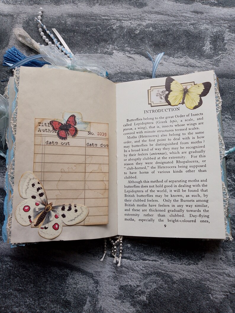 Gorgeous Handmade Unique Vintage Style Small Junk Journal Altered Book ...
