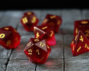 Blood Dice Set | Etsy