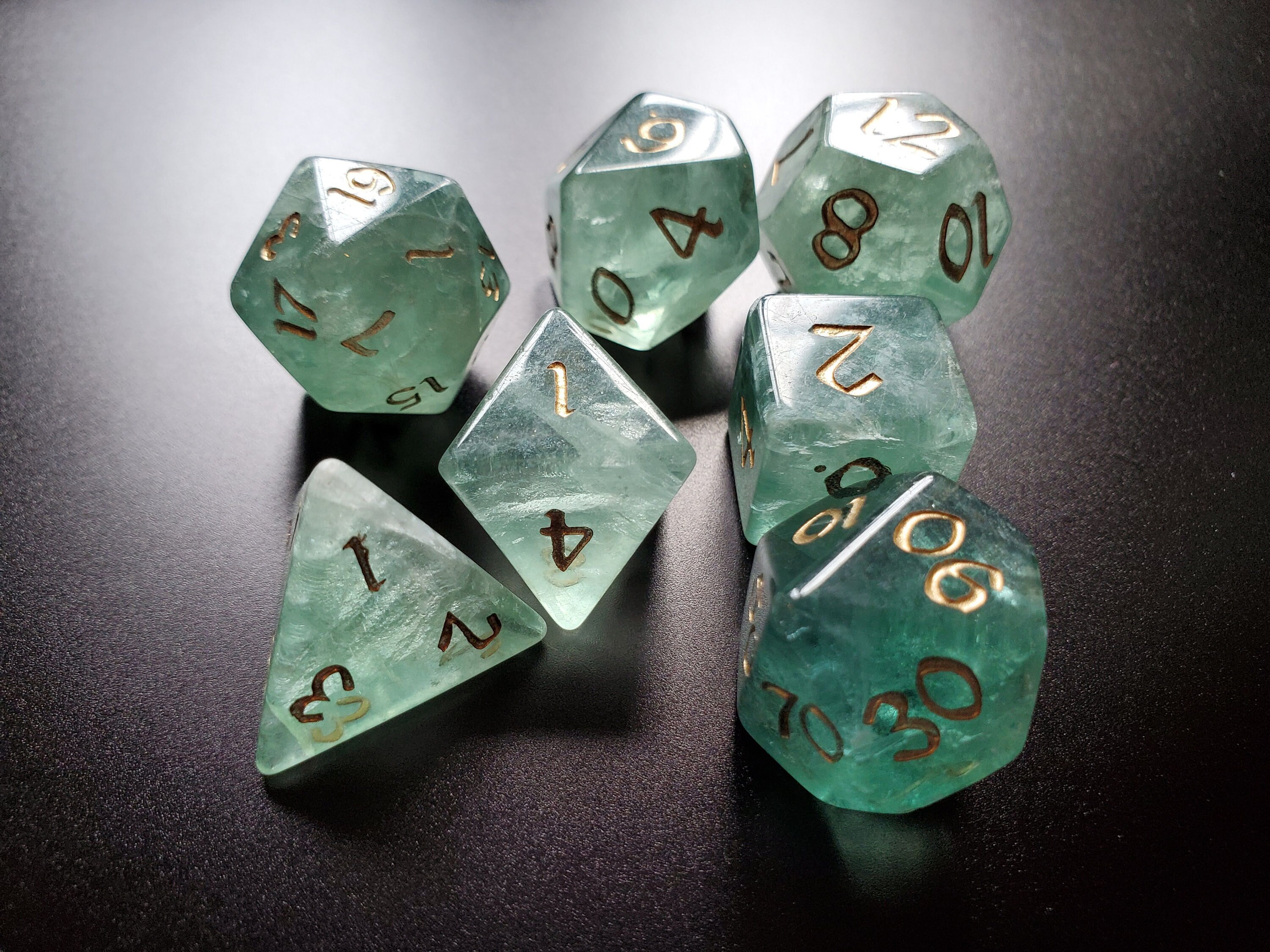 Green Fluorite Gemstone Dice chlorophane Hand Carved | Etsy