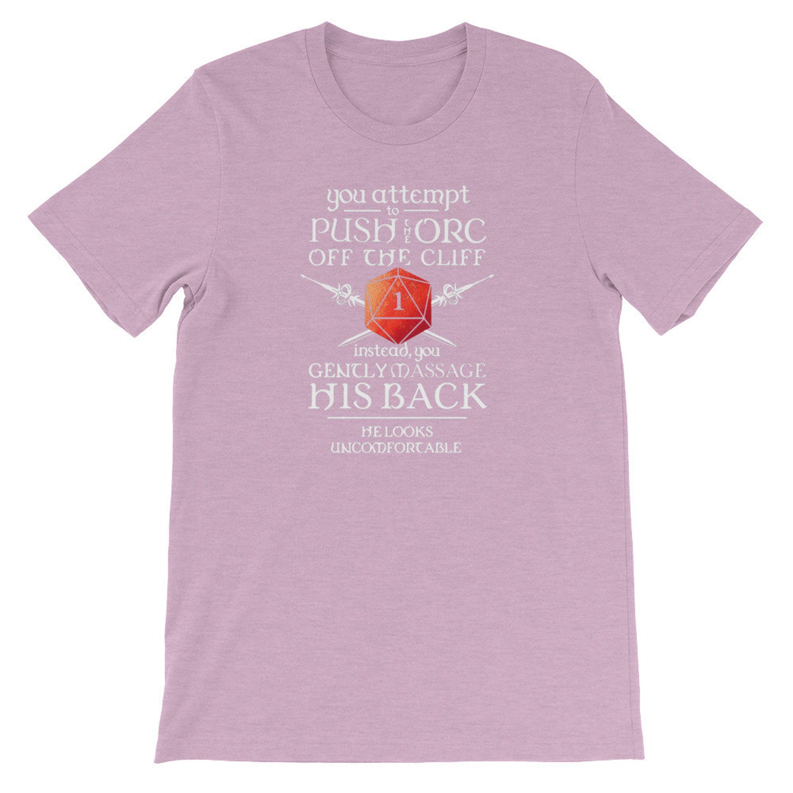 Fantasy T-Shirt Orc Critical Fail DND Gift For Dnd D20 | Etsy