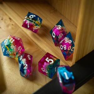 Starlit Rift Resin DND Dice Set - Etsy