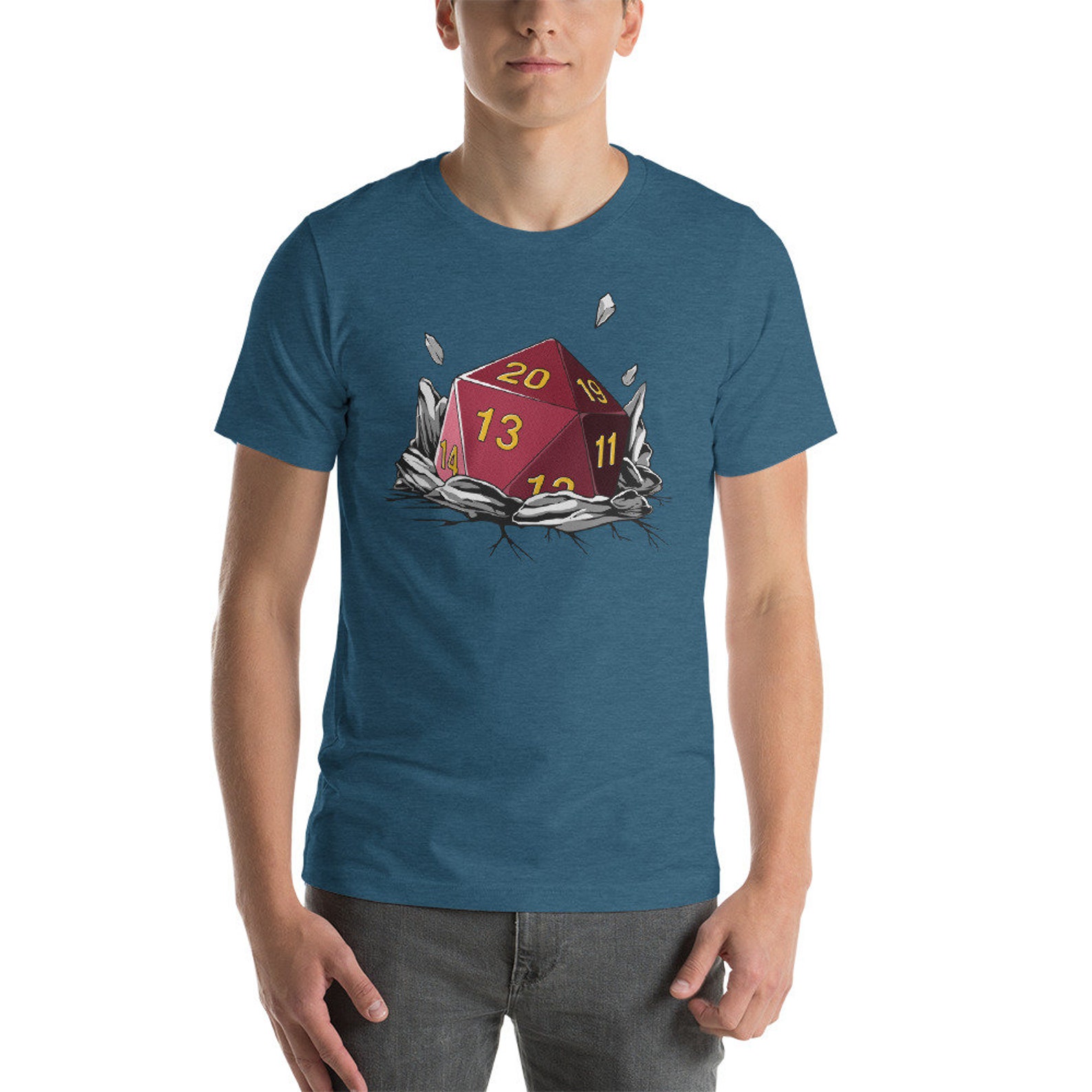 Fantasy T-shirt Dice Art DND Gift for Dnd D20 Gift Tee - Etsy