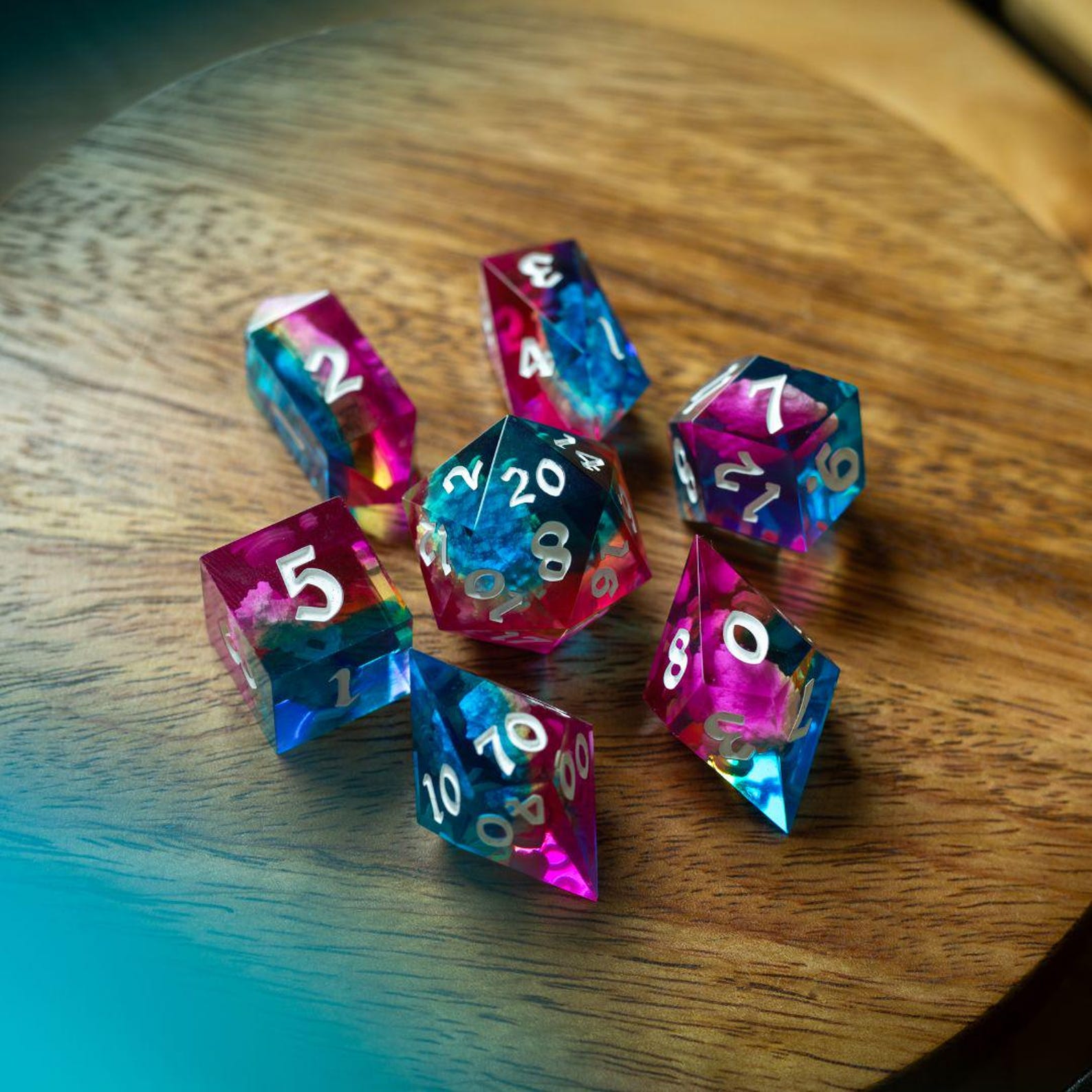 Starlit Rift Resin DND Dice Set - Etsy