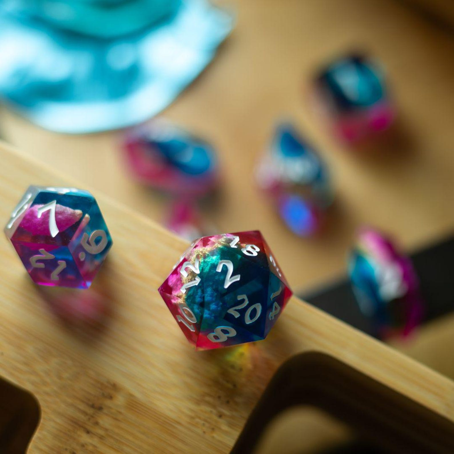 Starlit Rift Resin DND Dice Set - Etsy