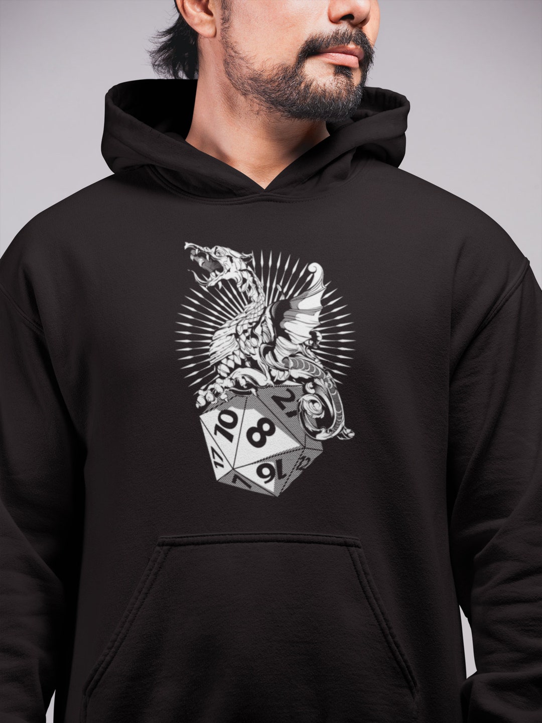Fantasy Hoodie- Dragon Dice DND - Gift for Dnd - D20 Gift Sweatshirt ...