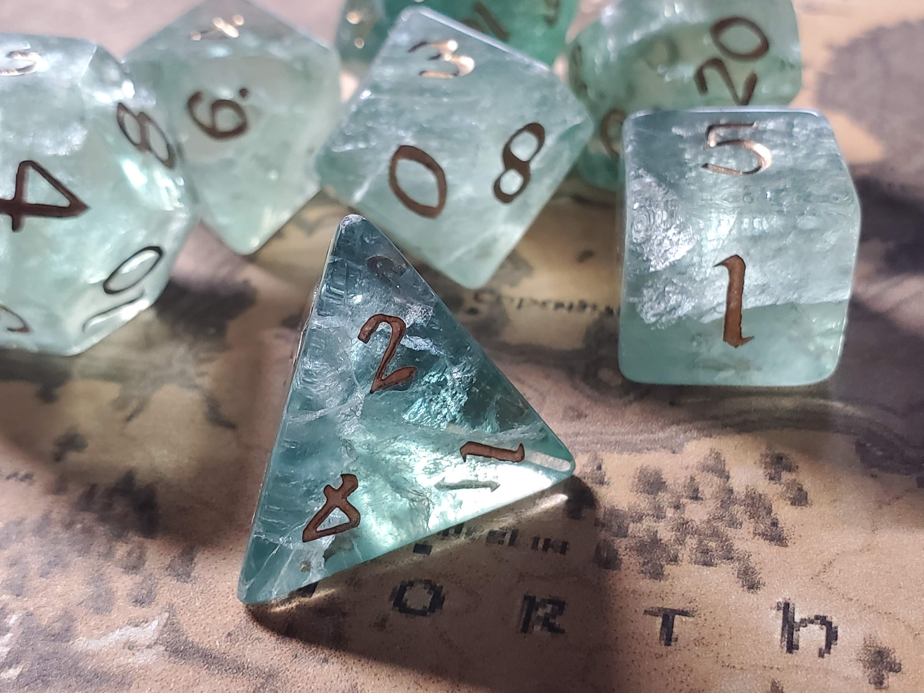 Green Fluorite Gemstone Dice chlorophane Hand Carved | Etsy