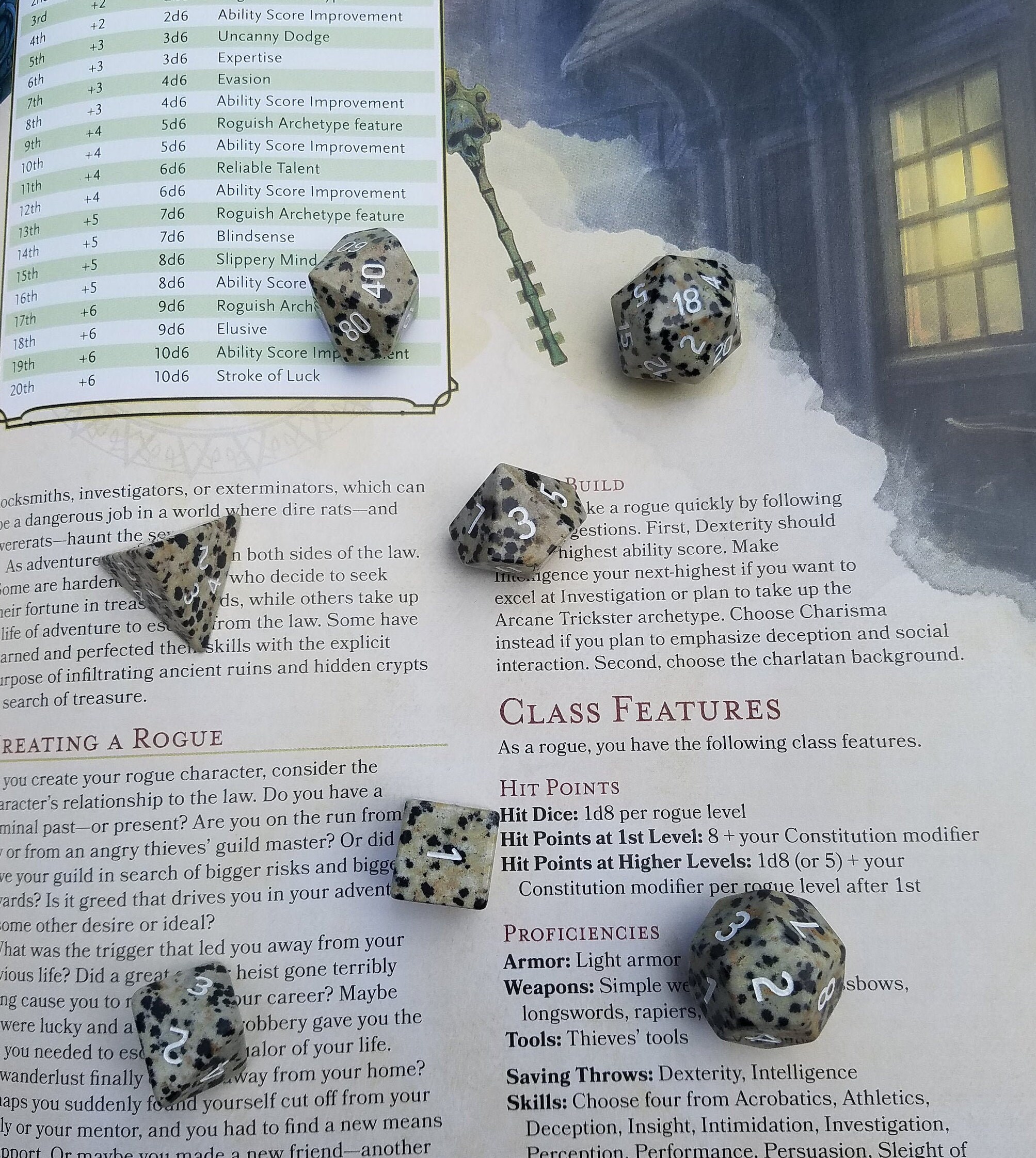 Gemstone Spotted Stone Hand Carved Polyhedral Dice Dnd Dice | Etsy