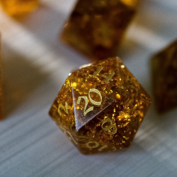 Gold Dice Set - Etsy