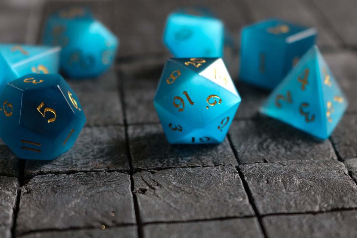 Hand Carved Gemstone Light Blue Cats Eye Stone and Box - Etsy