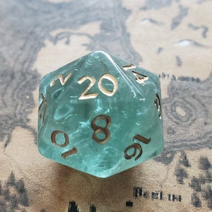 Green Fluorite Gemstone Dice chlorophane Hand Carved Polyhedral Dice ...