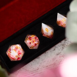 Pink Blossom Handmade Resin DND Dice Set MTG Tabletop Gaming - Etsy New ...
