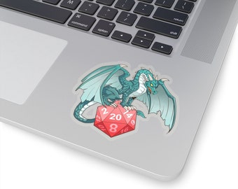 Sticker Dragon Dice Art DND Gift Gift for Dnd D20 Gift - Etsy