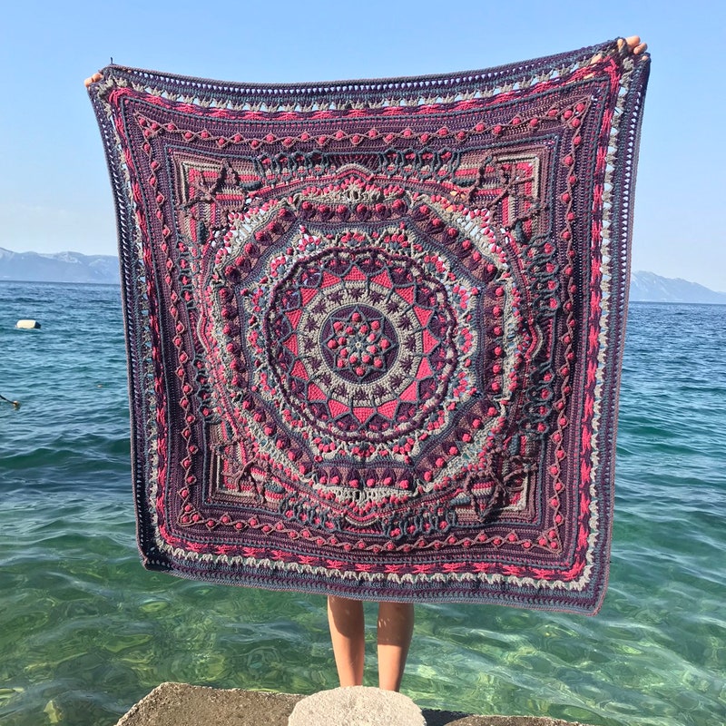 Crochet Mandala Blanket - Etsy
