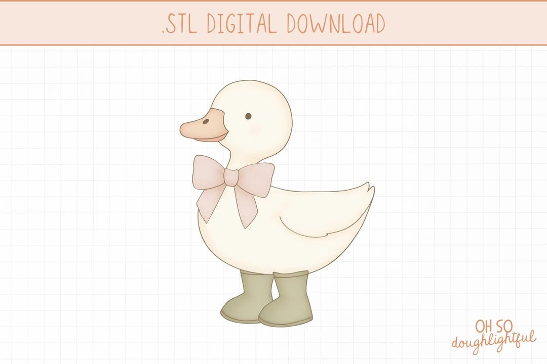 Cute Goose Cookie Cutter STL - Etsy