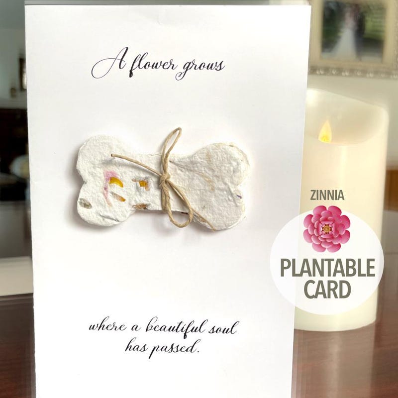 Memorial Seed Card Dog - Etsy