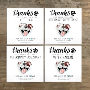 Vet Tech Week Thank You Gift, Veterinary Scrub Pin, Veterinary ...