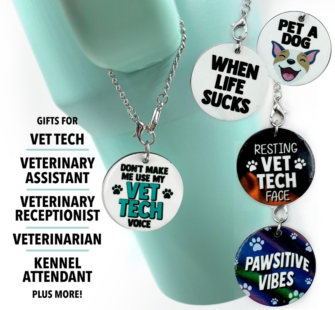 Vet Tech Week Gift, Custom Stanley Accessory Charm for Vet Tech, Vet ...