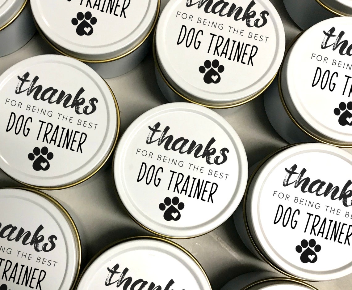Dog Trainer Thank You Gift 4 Oz. Paw Print Candle Gift Gift - Etsy