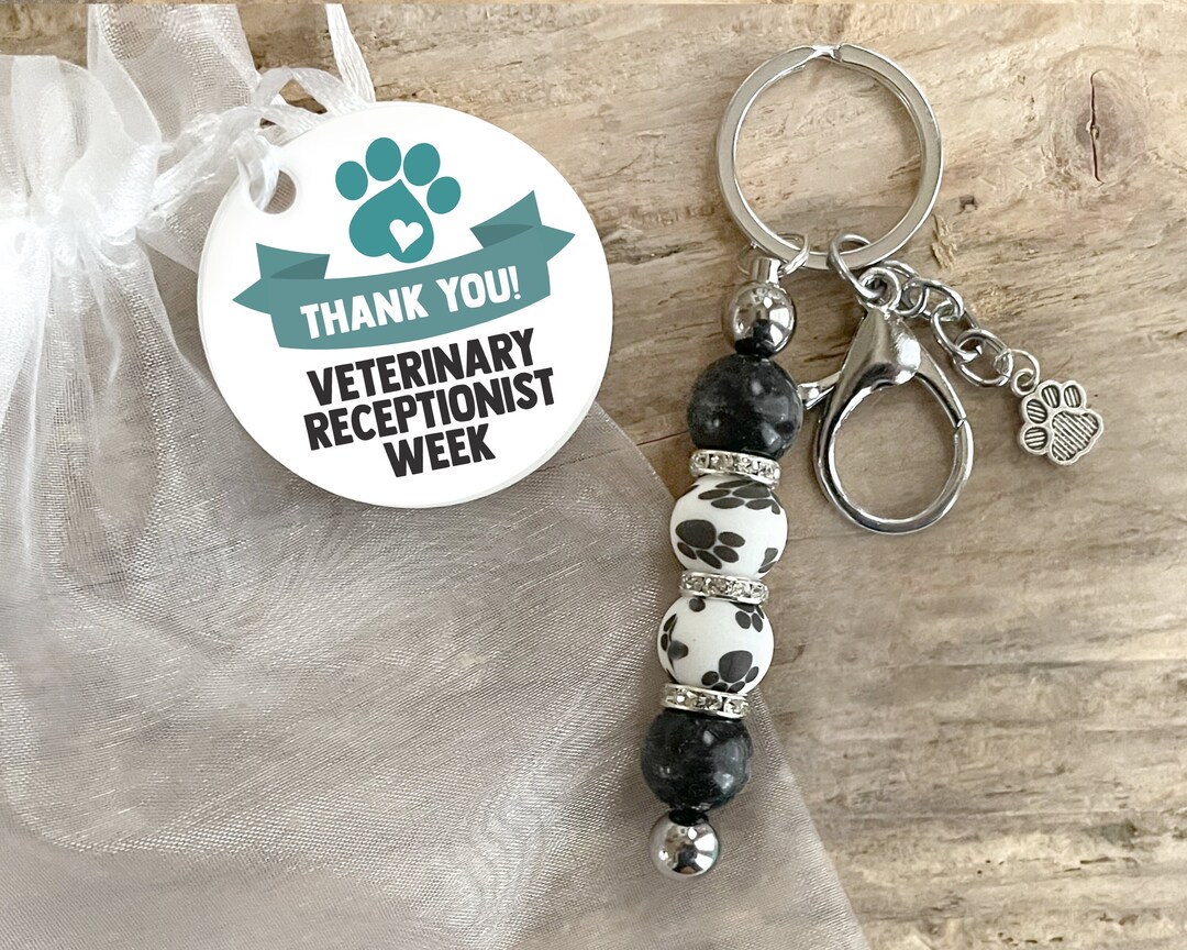 Vet Receptionist Week Thank You Paw Print Pen Gift. Veterinary ...