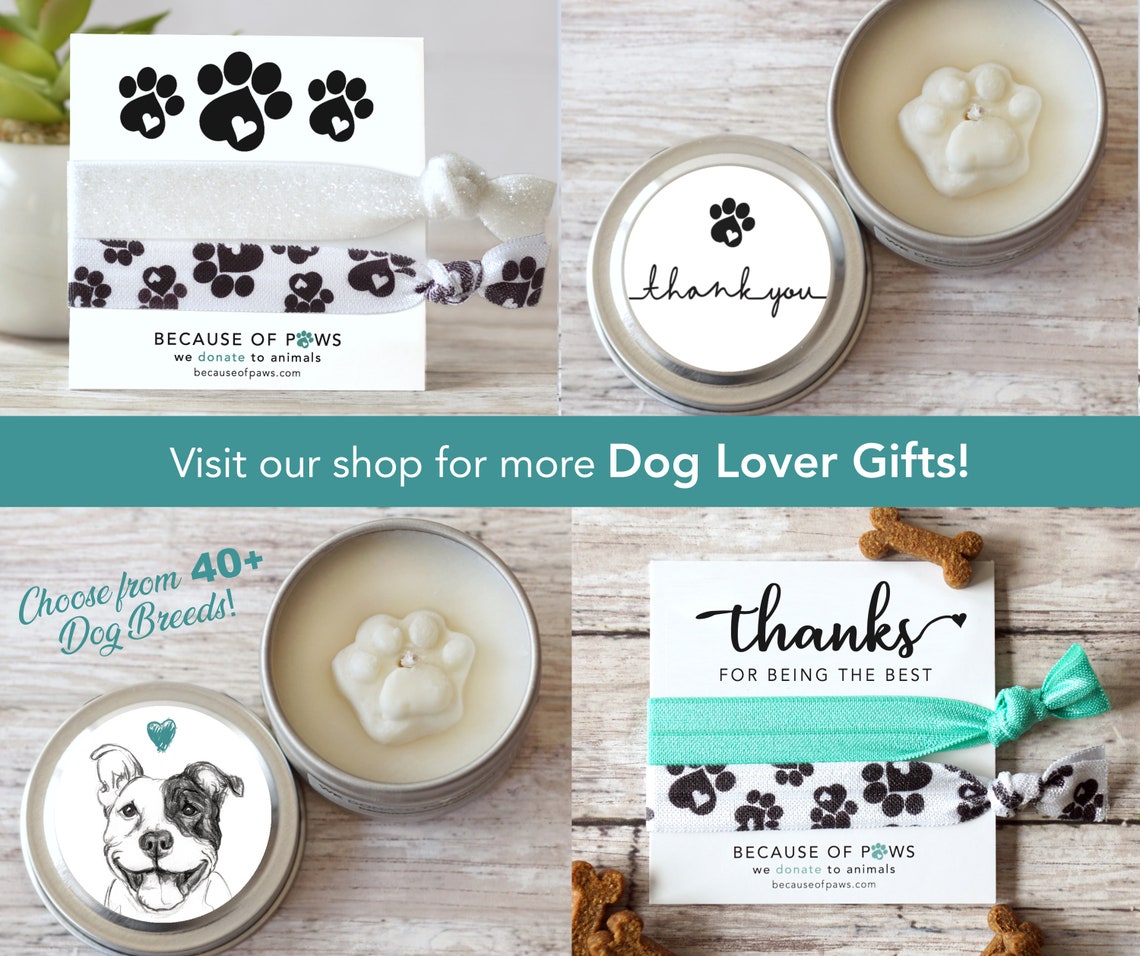 Dog Trainer Thank You Gift 4 Oz. Paw Print Candle Gift Gift - Etsy