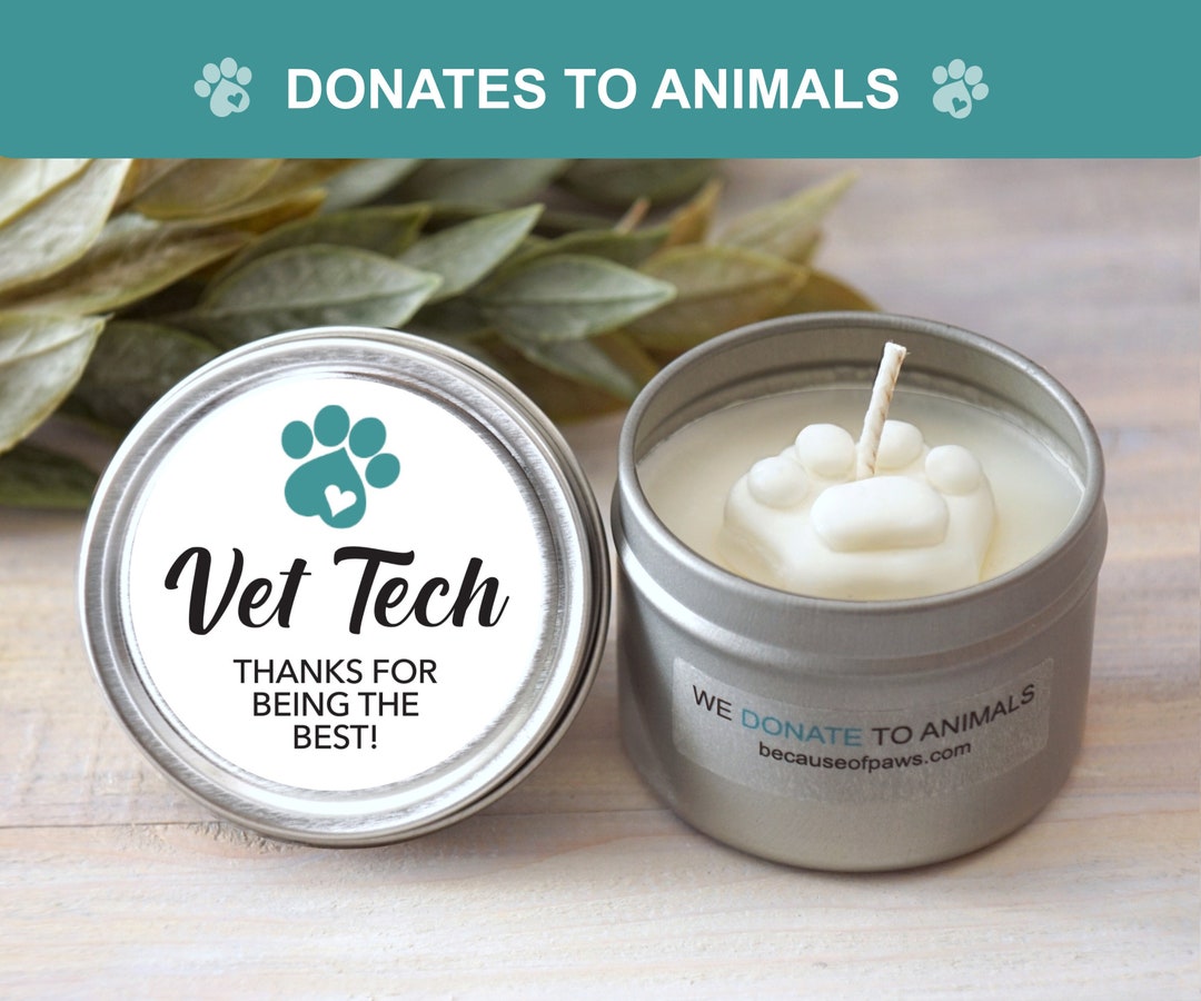 Vet Tech Week Gift, Small 2 Oz. Candle Thank You Gift, Veterinary ...