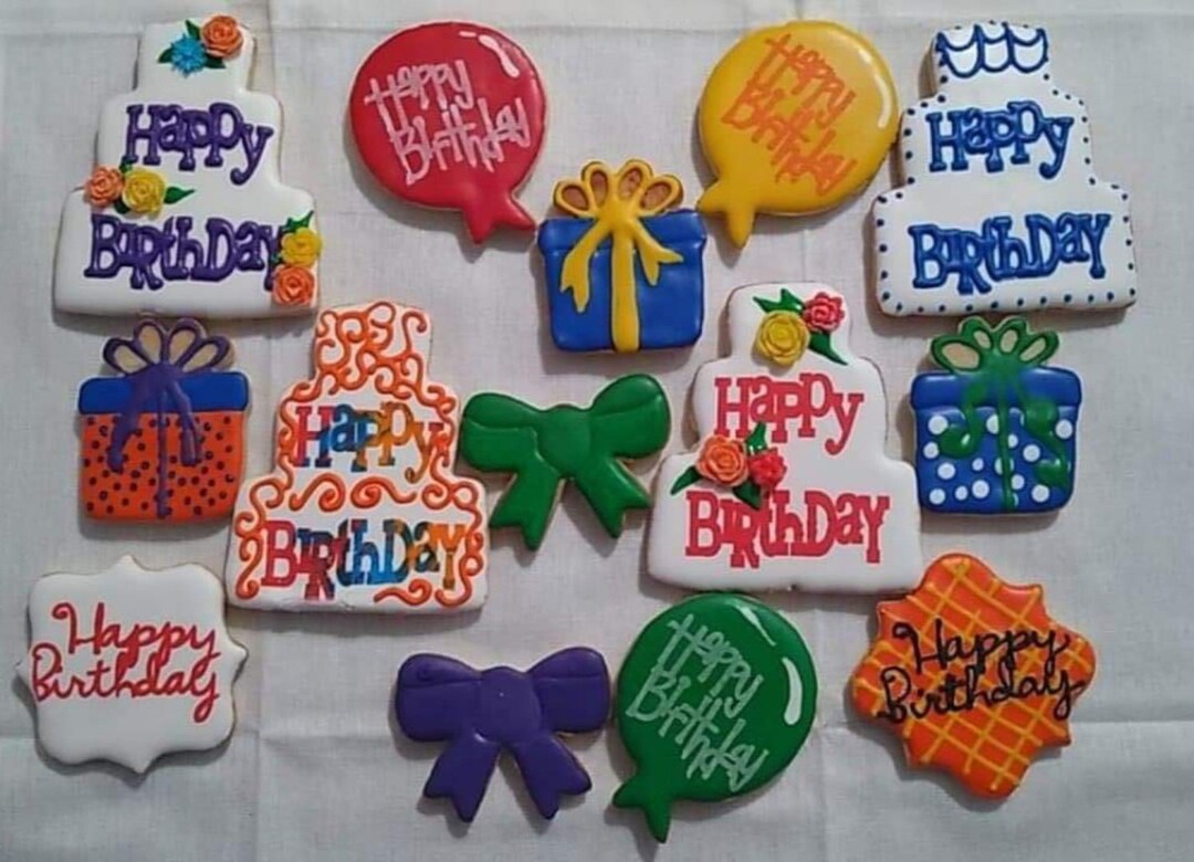 Happy Birthday Cookies!!! - Etsy