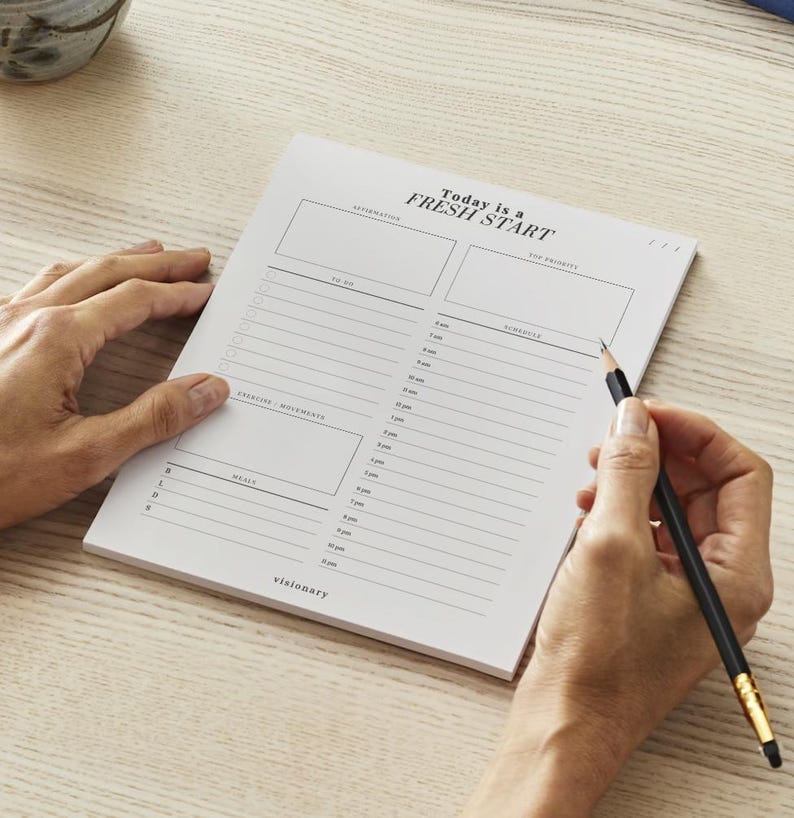 Digital Notepad Planner | Printable Daily Planner | PDF Planner ...