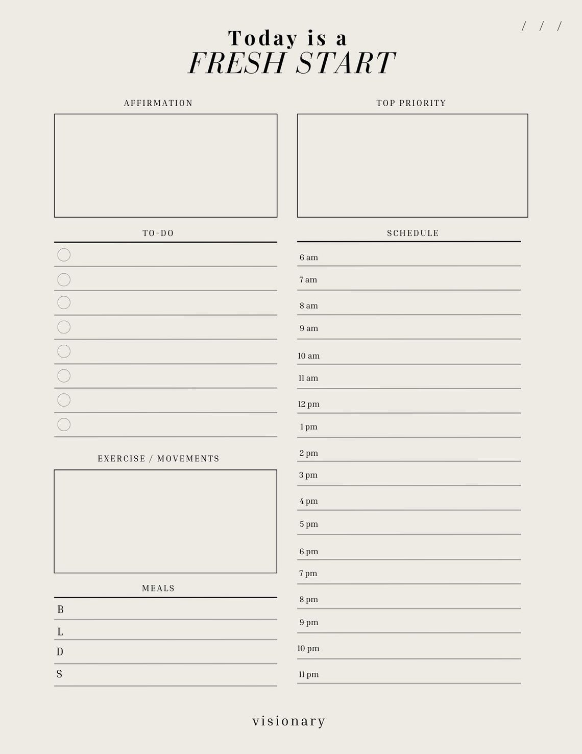 Digital Notepad Planner | Printable Daily Planner | PDF Planner ...