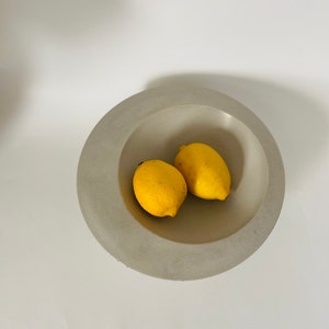 Concrete Fruit Bowl, Concrete Candy Bowl, Round Concrete Bowl, Modern ...
