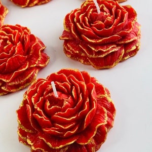 Floating Candles, Centerpieces, Colorful Water Candles, Peony Flower ...