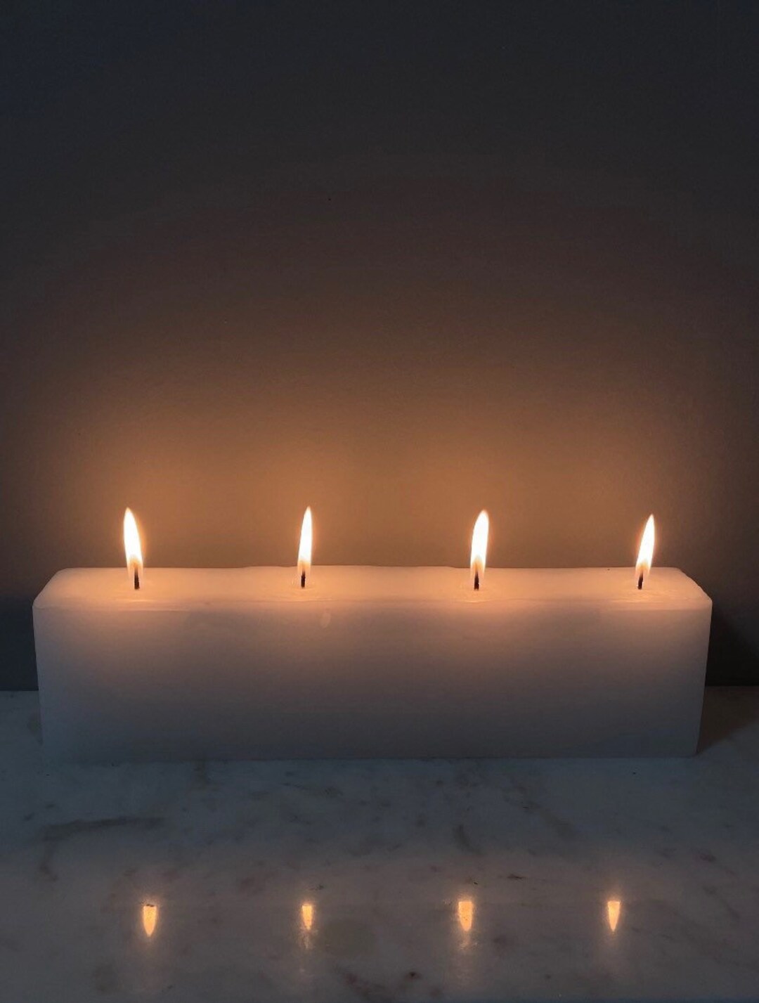 Large Candles, Long Loaf Candle, 4 Wick Candle, Long Lasting Large ...