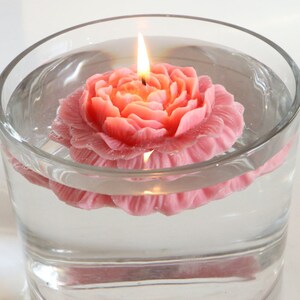Floating Flower Candles, Peony Flower Candles, White Floating Candles ...